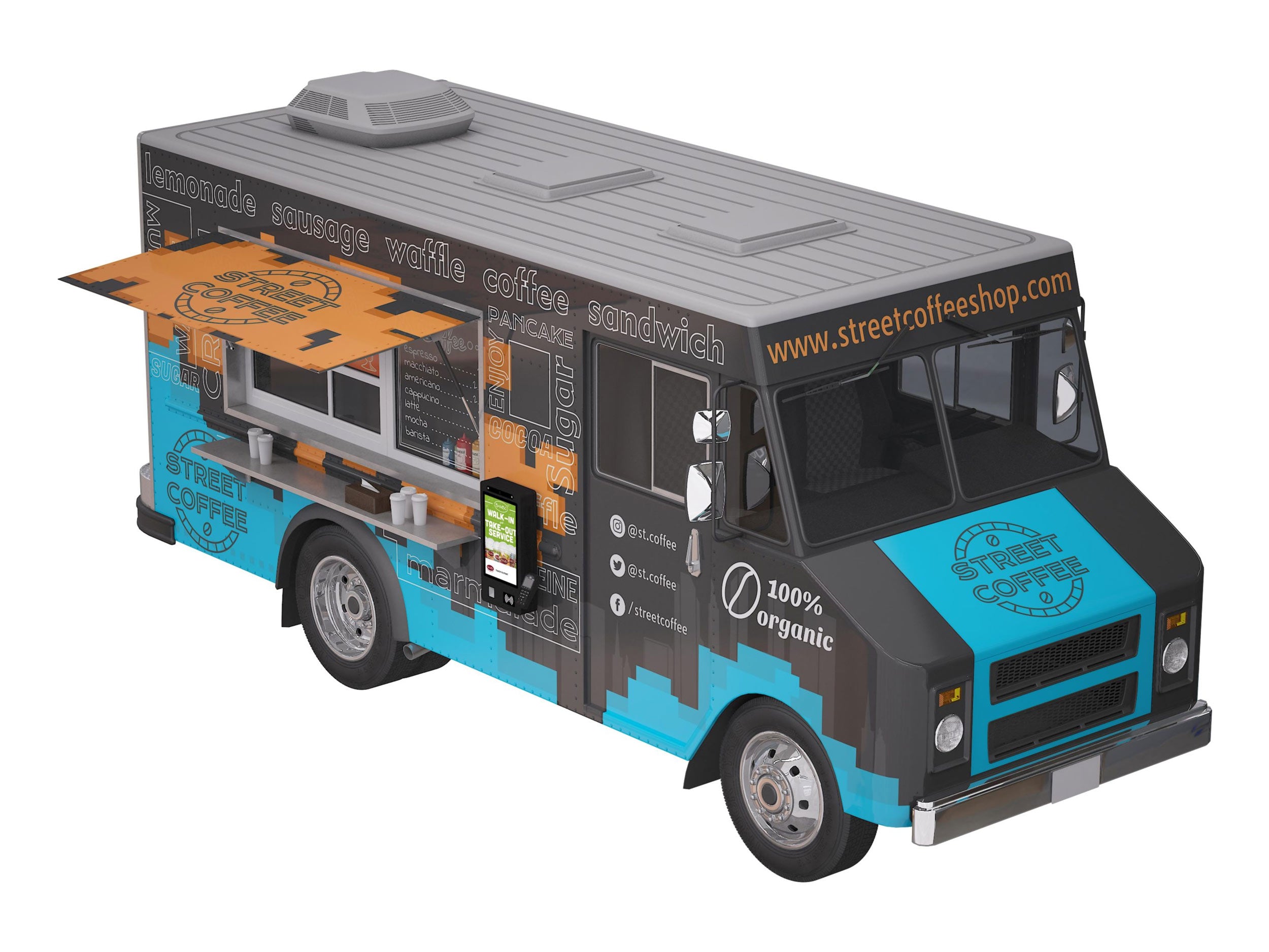 Outdoor Self-Order Kiosk with Software for Food Trucks – PRISM Digital ...